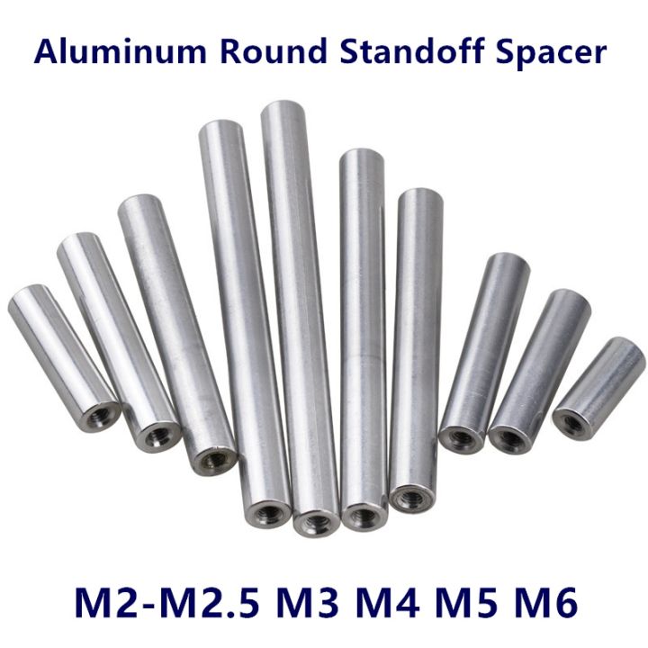M2 M2.5 M3 M4 M5 M6 Round Aluminum Standoff Column Stud Extend Long Nut ...