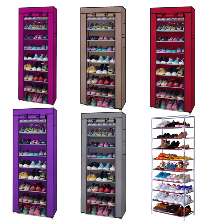 9-LAYER GRID SHOE RACK STORAGE MULTICOLOR | Lazada PH