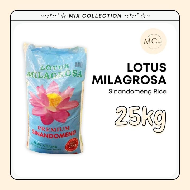 Lotus Milagrosa Premium Sinandomeng Rice 25kg | Lazada PH