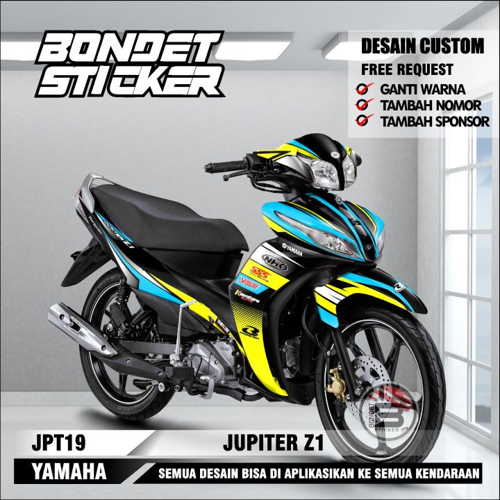STICKER MOTOR - DECAL JUPITER Z1 FULL BODY -SEMI FULL KODE JPT19 ...