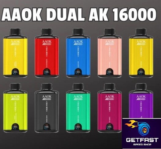 [FAST GET] AAOK DUO 16000 PUFF LONG LASTING DISPOSABLE POD WITH SMART ...