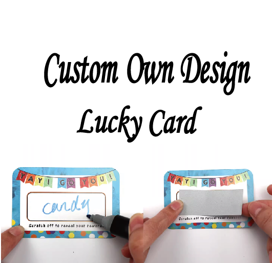 Custom Scratch Ticket Event Gift Printing Logo Lucky Card Printing ...