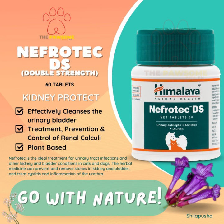 Nefrotec DS Vet for Dogs and Cats Tablets 60 - FDA Approved Himalaya ...