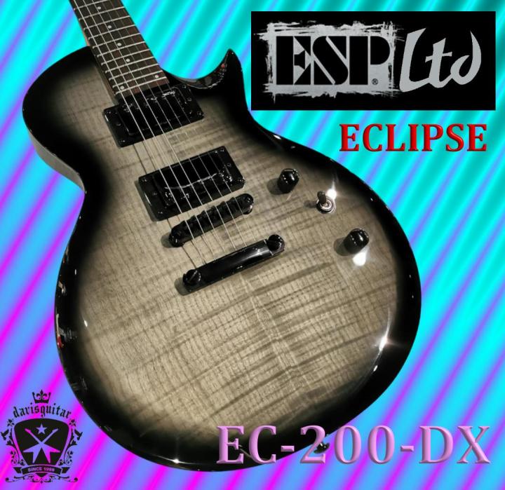 ESP LTD EC-200-DX FM Charcoal Burst Electric Guitar Humbucker with Coil ...