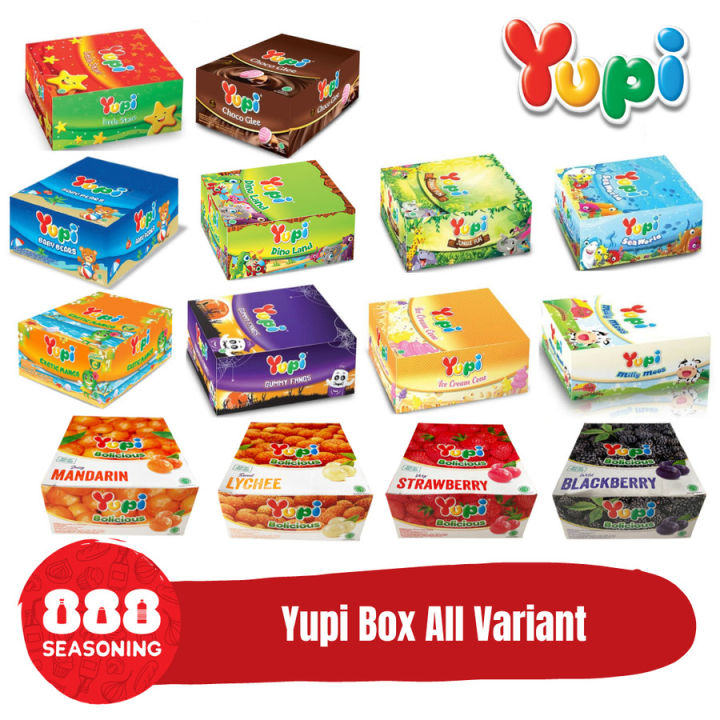 YUPI ALL VARIANT BOX isi 24 Pcs | Lazada Indonesia
