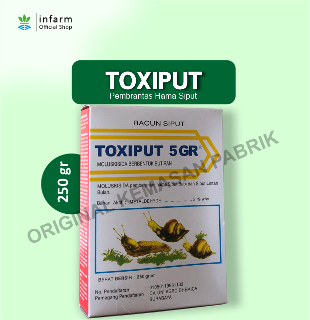 INFARM - Toxiput Racun Siput Bekicot Moluskisida 5 Gram isi 250 Gram ...