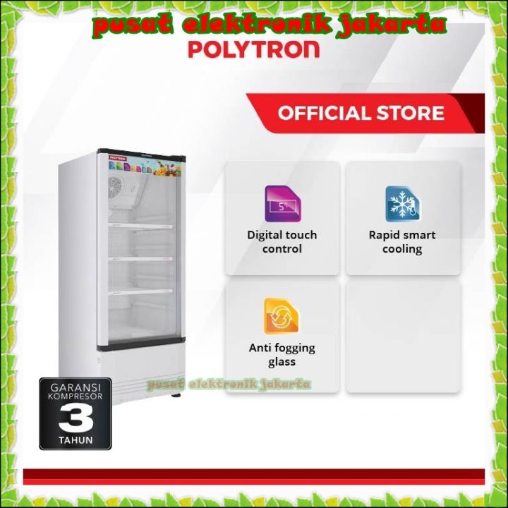 Showcase Polytron SCN 140L murah promo KHUSUS JABODETABEK | Lazada ...