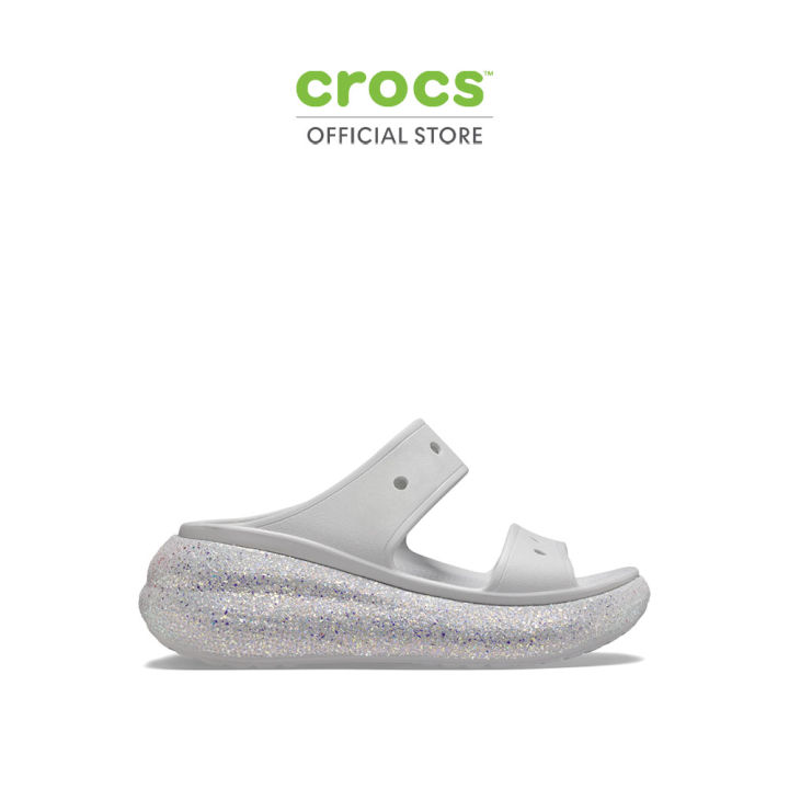CROCS รองเท้าแตะผู้ใหญ่ CRUSH GLITTER SANDALS รุ่น 2082451FT ...