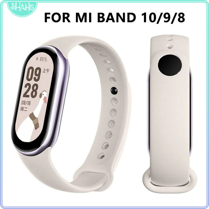 【ขายร้อน】สายกีฬาซิลิโคนสำหรับ Mi Band 9 8 NFC สำหรับ Xiaomi Mi Band 8 สายรัดข้อมือนุ่ม | Lazada ...
