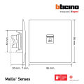 Legrand เต้ารับคอมพิวเตอร์ Lan Cat6 RJ45 สีแชมเปญ Cat6 UTP Socket รุ่น ...