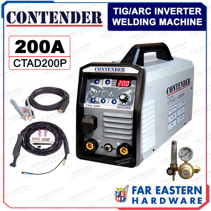 CONTENDER TIG ARC AC/DC Inverter Welding Machine w/ Pulse 200A CTAD200P ...