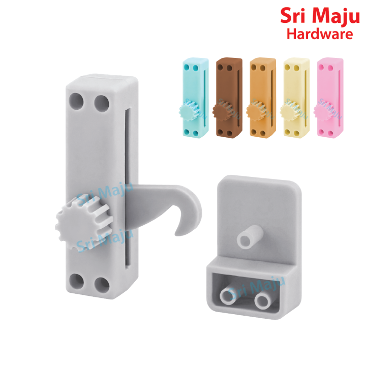 MAJU PVC Hook Lock for PVC Sliding Slide Washroom Toilet Bathroom Door ...