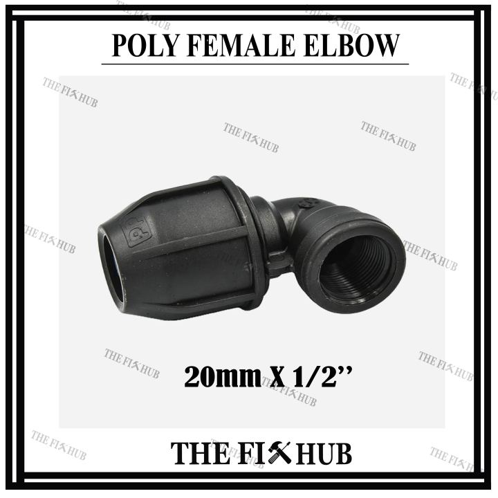 Poly Fitting Poly Pipe Connector Female Elbow | Lazada