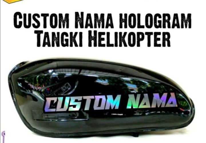 sticker tangki motor herex hologram maxdecal (wajib chat untuk custom ...
