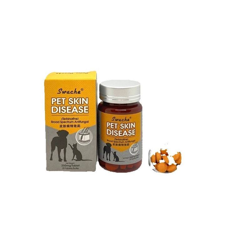 Swache Pet Skin Disease / Anti-Fungal Tablet for Dogs & Cats 250mg ...