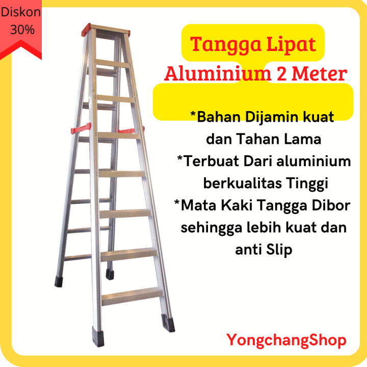 Tangga 2 Meter/Tangga Lipat/Tangga Aluminium/Tangga/Tangga Murah ...