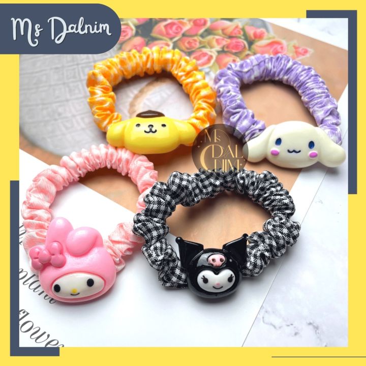 [Ms Dalnim] Karet Ikat Rambut Korea Simple Aesthetic Scrunchie Tali ...