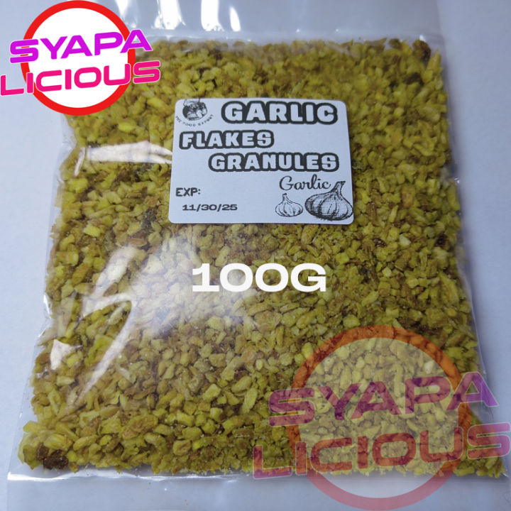 Garlic Flakes 100g Fried Garlic Granules 100g Garlic Bits 100g Garlic ...
