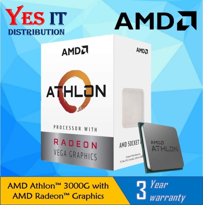 AMD Athlon 3000G - come with Cooler Master Fan Desktop Processor with ...
