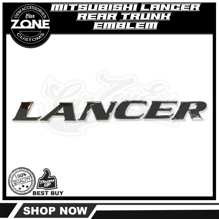 Mitsubishi Lancer Rear Trunk Emblem (Chrome) | Lazada PH