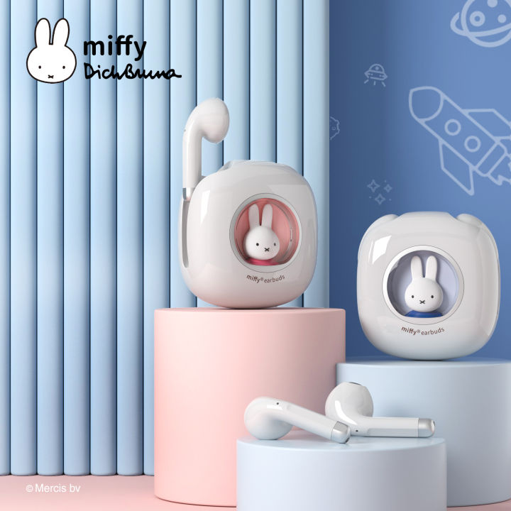 Miffy TWS Wireless Earphones Bluetooth 5.3 Headset Touch Control Long ...