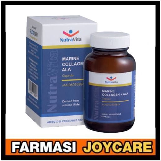 NutraVita Marine Collagen + ALA 400mg x 60 Vege Capsule (EXP: July 2025 ...