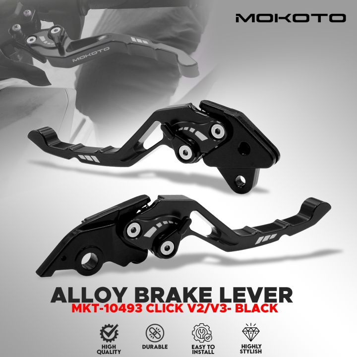 MOKOTO CLICK V2 CLICK V3 COMBI BRAKE LEVER CNC ALLOY SET FOR HONDA ...