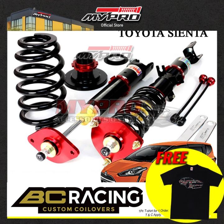 Adjustable🔥TOYOTA SIENTA (ASEAN) 2015 BC Racing V1 Series Hi Lo Soft ...