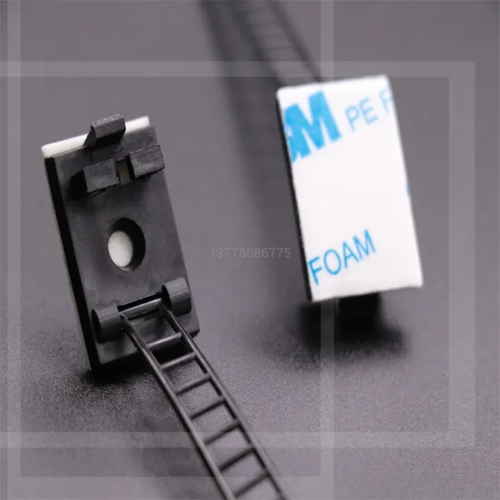 3M adhesive adjustable self-adhesive fixing seat wire and cable tie ...