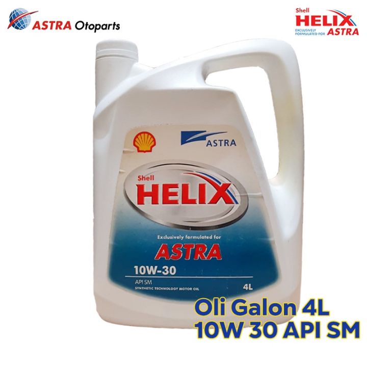 Shell Helix Astra 10W30 API SM - Oli Mesin Mobil [4 Liter] Tidak ...