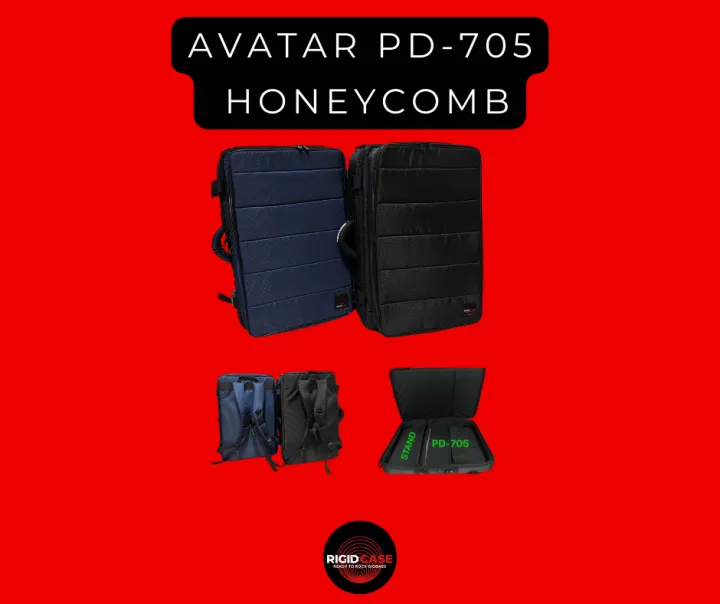 AVATAR PD-705 PERCUSSION PAD CASE GIGBAG BACKPACK FULLY PADDED BAG CAN ...