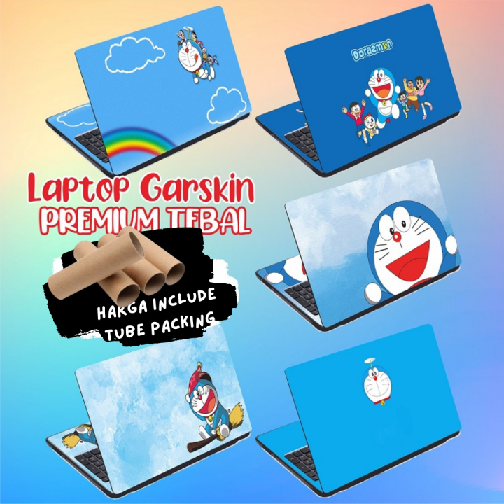 Garskin Laptop Anti Gores Doraemon Cartoon Premium Tebal Full Set 10 12 ...