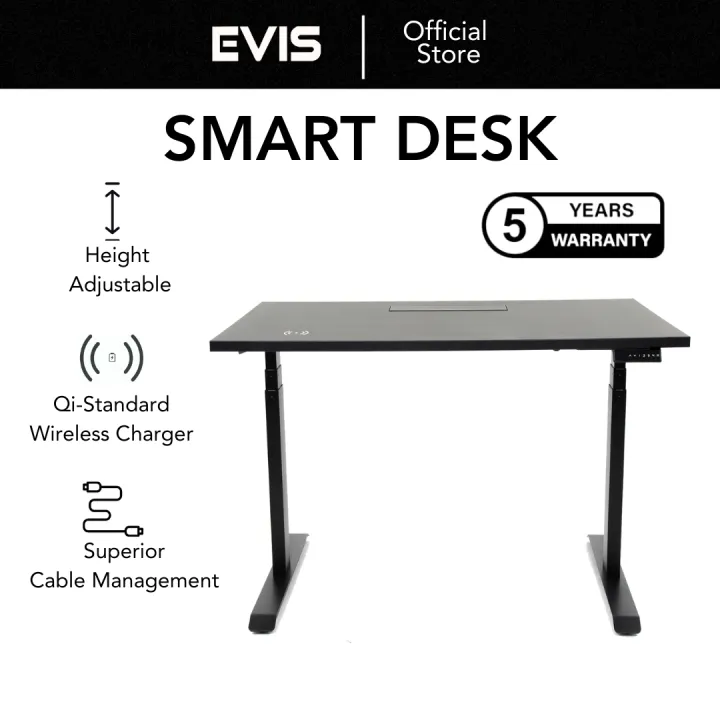 EVIS Smart Desk Electrically Height Adjustable Office Desk with ...