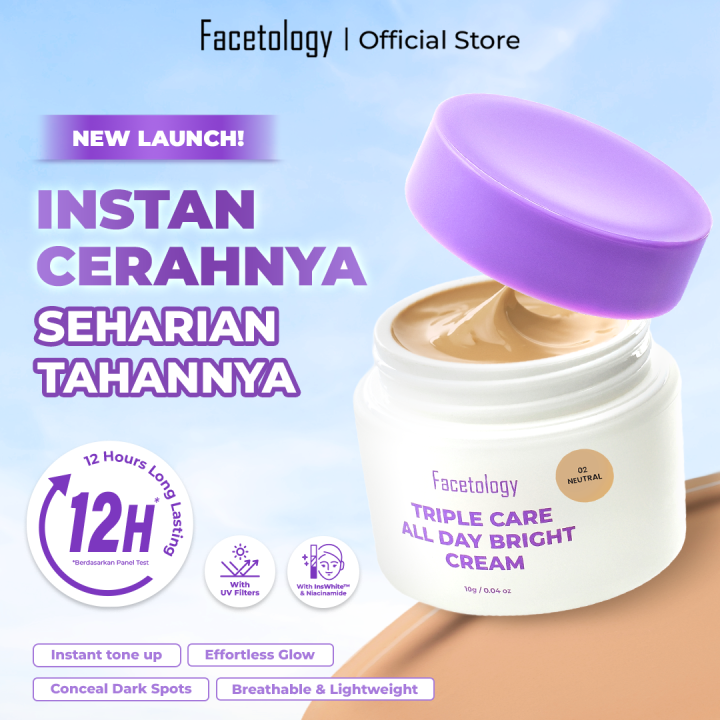 Facetology Triple Care All Day Bright Cream 10gr - Day Cream Shades ...
