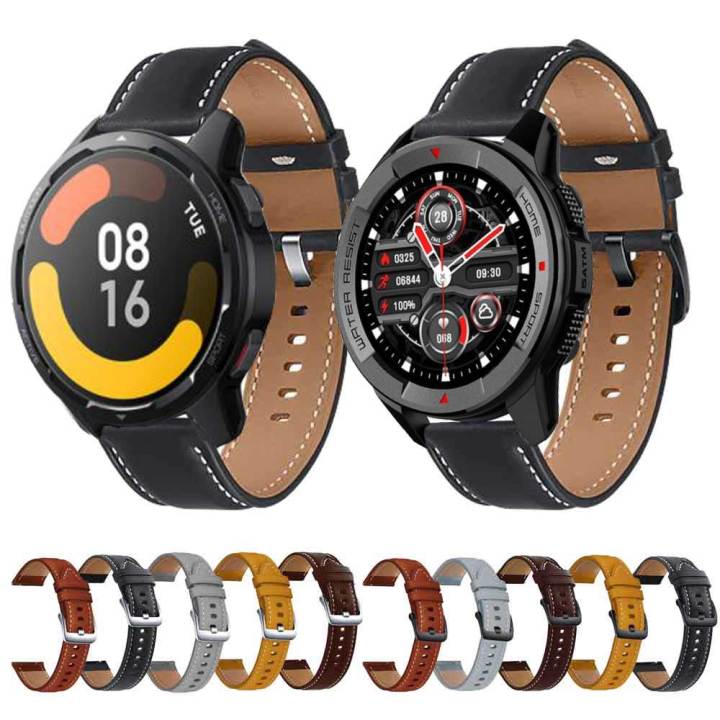 22mm Leather Strap For Mibro X1 / Mibro A1 Smart Watch Bracelet ...