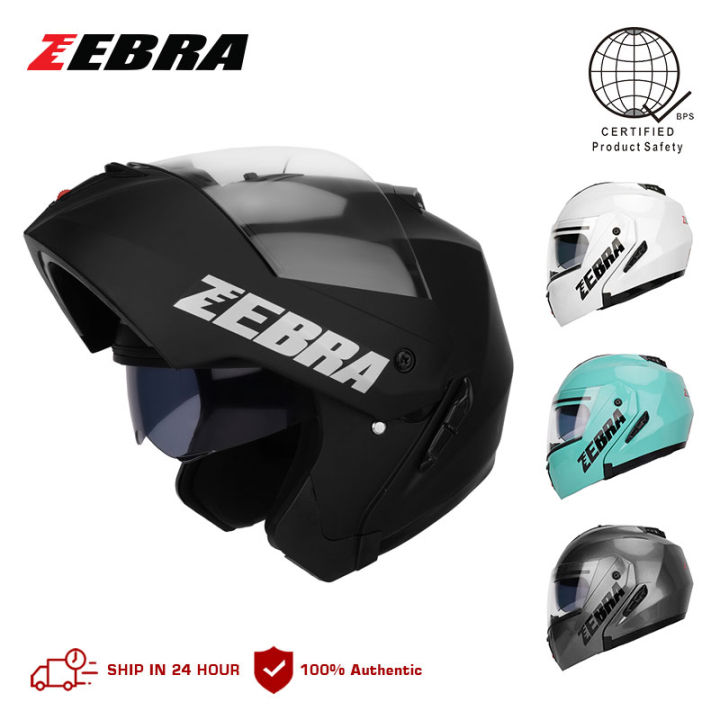 ZEBRA 602-Plan Motorcycle Helmet Full Face For Dual Visor Motor Modular ...