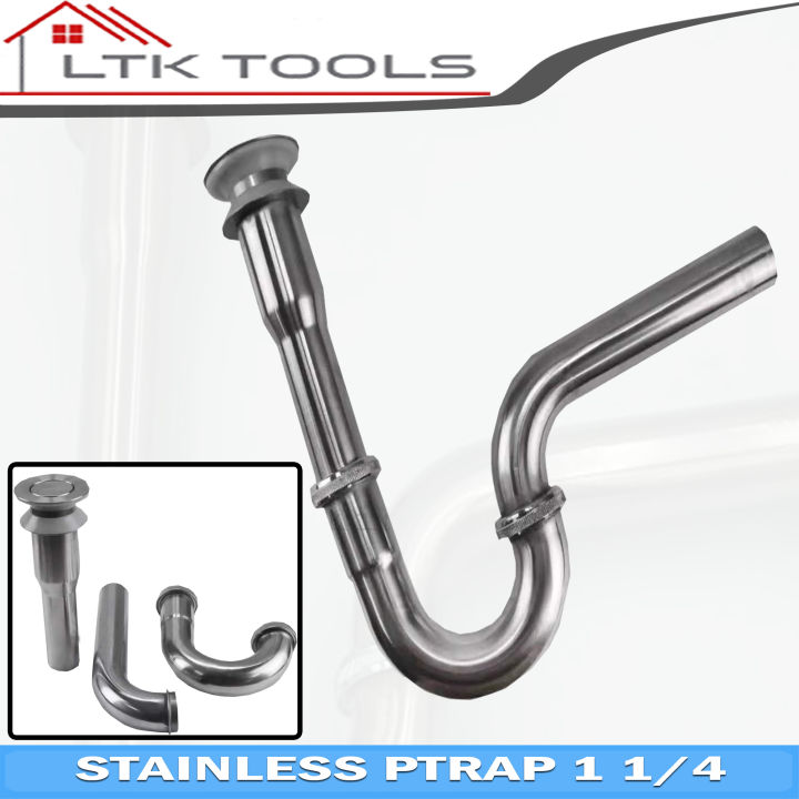 SUS 304 Stainless Lavatory P Trap (1-1/4") | Lazada PH