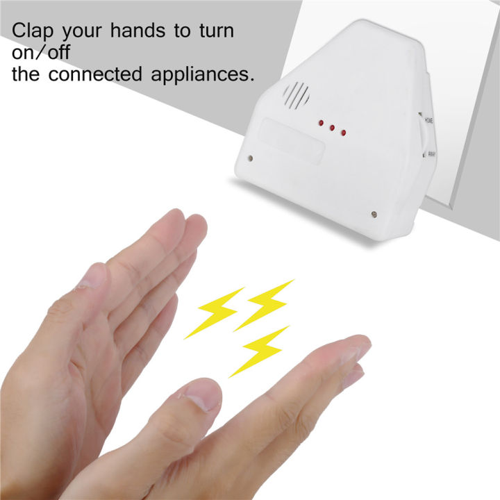 Angort The Hand Clap Switch Smart Sound Activated On/Off Switch with 2 ...