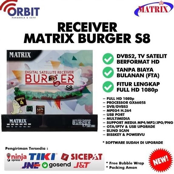 RECEIVER BURGER MATRIX S8 | Lazada Indonesia