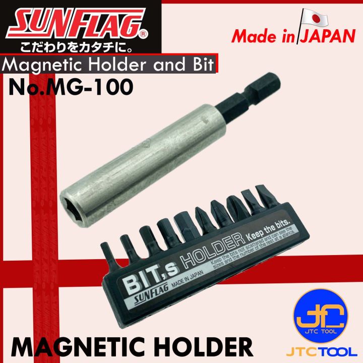 Sunflag ก้านต่อดอกไขควงแบบแม่เหล็กพร้อมดอกไขควง รุ่น MG-100 - Bit And ...