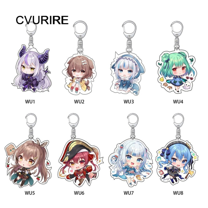 Cvurire 【Ready!】Hololive Vtuber Anime Figures Cosplay Acrylic Keychain ...