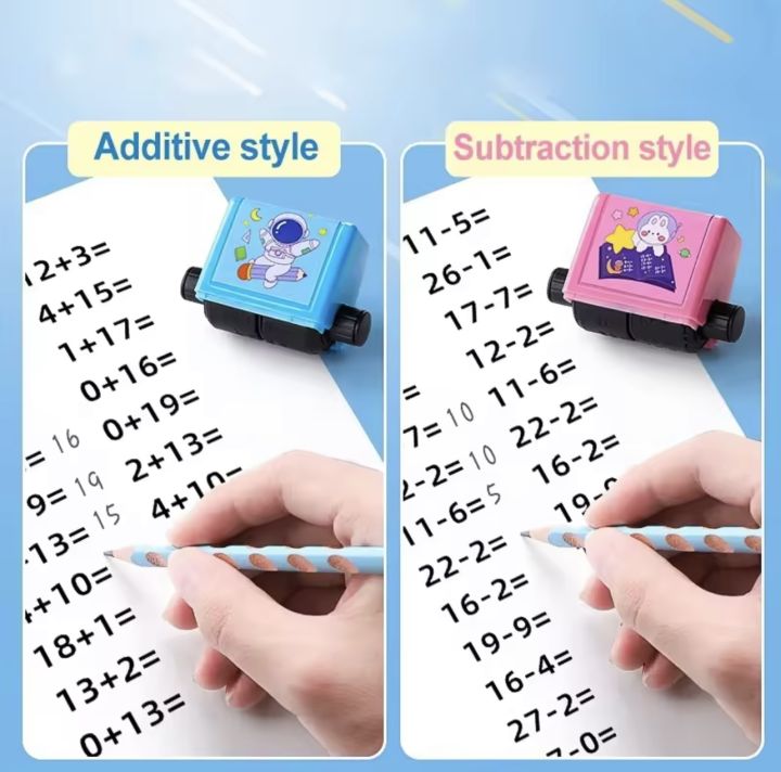 Digital Stamp Math Roller For Children With 1800 Math Problems | Lazada PH