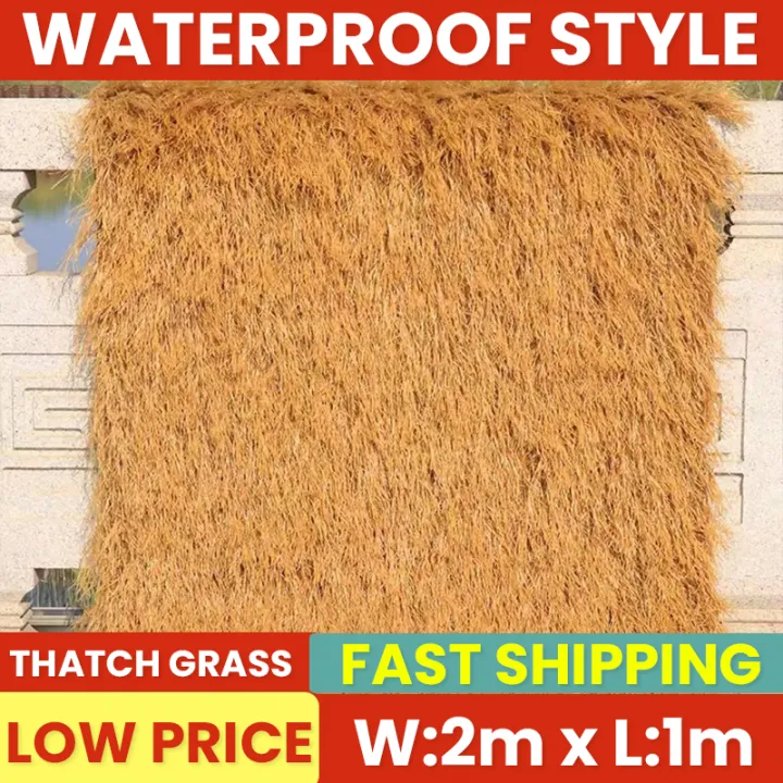 (1M-2M wide)Synthetic Thatch Grass Roof Artificial Mexican Straw Roll ...