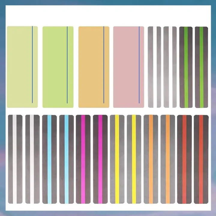 (XCTS) 20 Pack Reading Guide Strips Colored Overlay Highlight Bookmarks ...