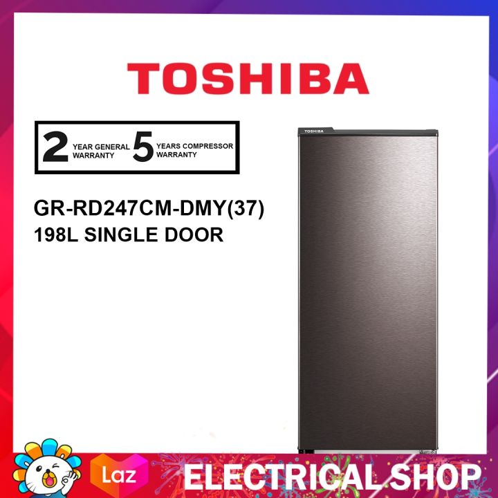 Toshiba 198L Single Door GR-RD247CM-DMY(37) Non-Inverter Fridge ...
