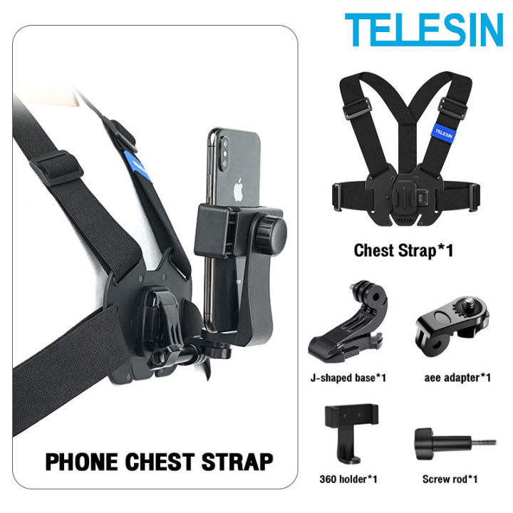 TELESIN New Vest Chest Strap for Action Cameras phone tripod รุ่นใหม่ ...