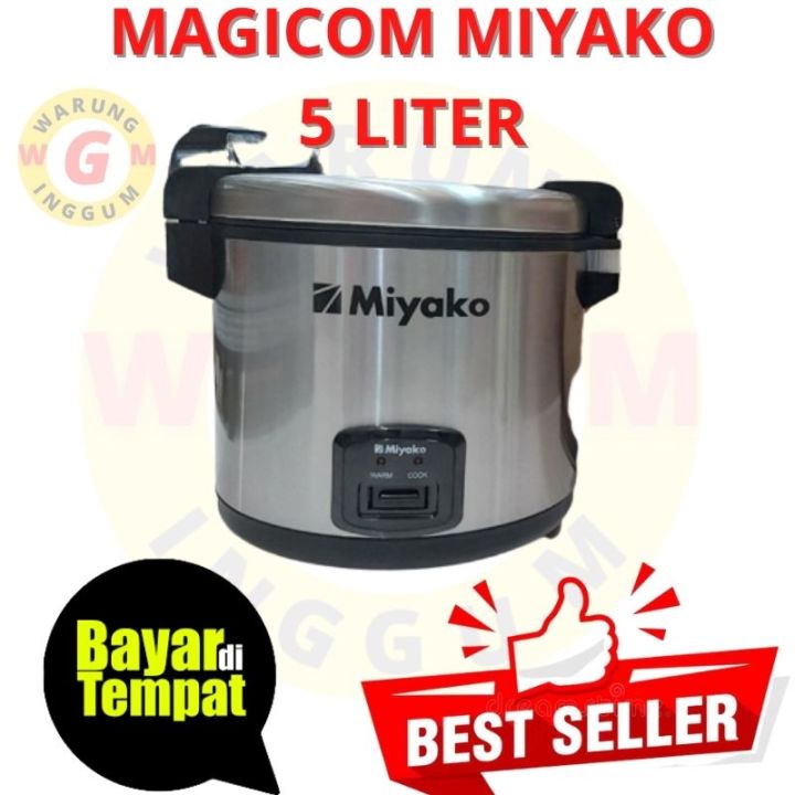 Magicom Miyako 5L Jumbo Solusi Memasak yang Efisien dan Praktis | Lazada Indonesia
