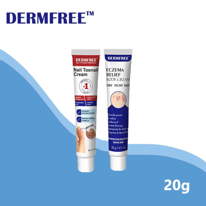 DERMFREE Eczema Cream Antibacterial Itching Relief Skin Treatment ...