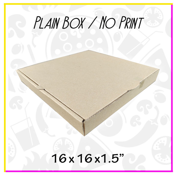 Pizza Box Corrugated / Plain 16 Inches 50pcs per bundle / Pizza box 16 ...