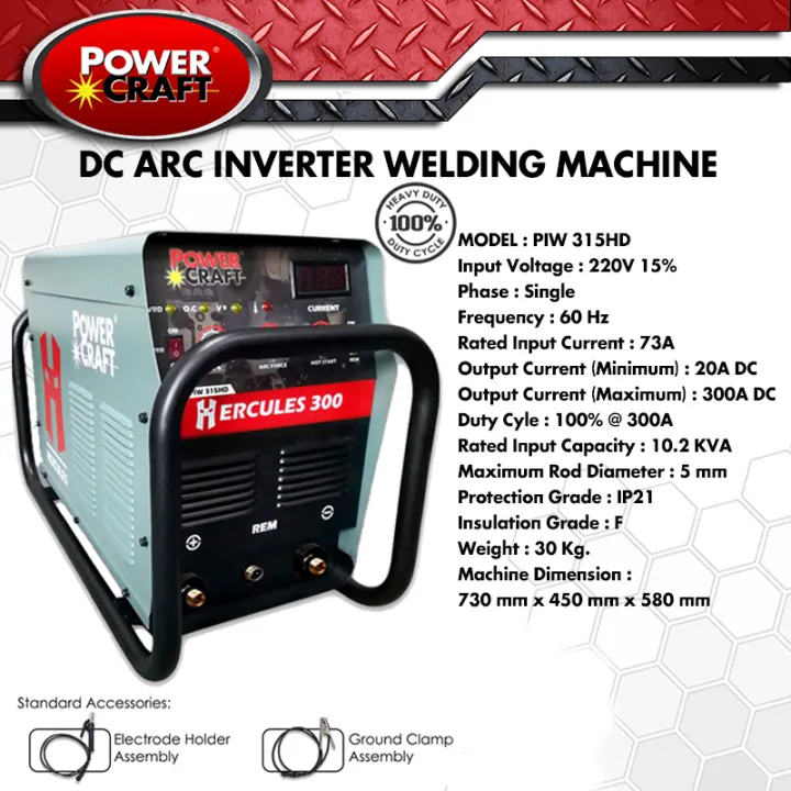 PowerCraft - DC ARC Inverter Welding Machine 300A | Lazada PH